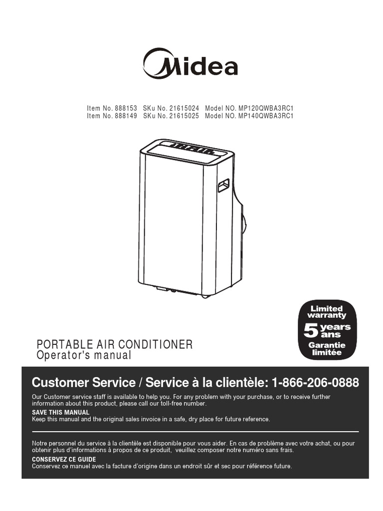 MIDEA MP120QWBA3RC1 - MP140QWBA3RC1 Manual-EN | PDF | Ac Power Plugs ...