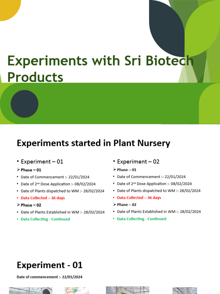 SBTL Meeting Dr. Lakshmi Experiments Done | PDF | Tuberculosis | Health Care