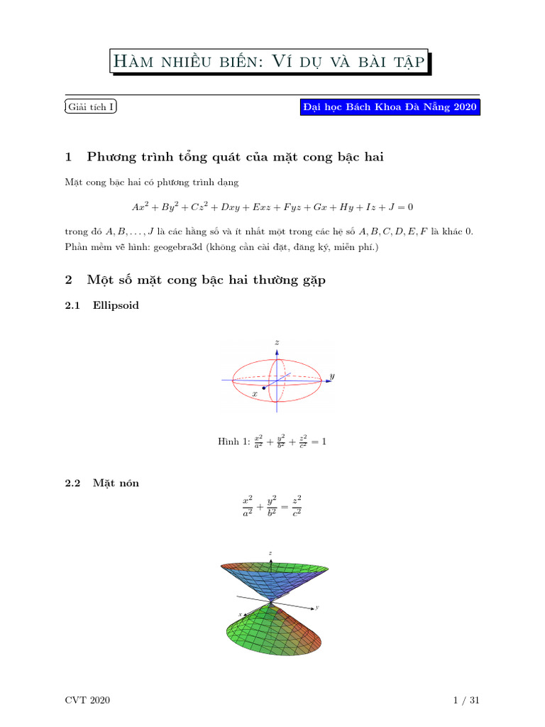 Baitap Ham Nhieu Bien | PDF