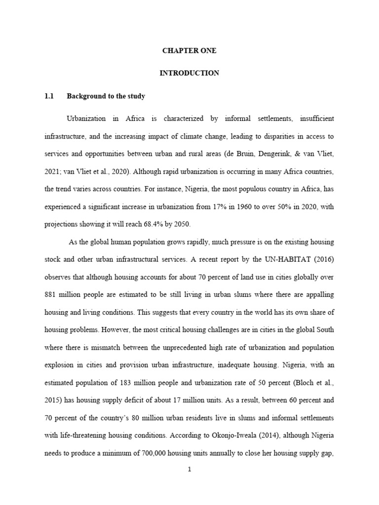 Sylvia Chapter One New | PDF | Public–Private Partnership | Cost Of Living