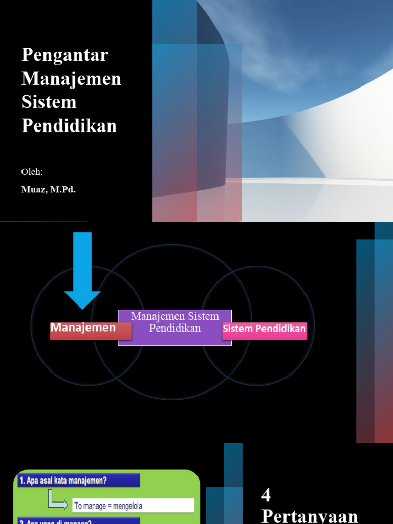 Materi MSP 1 - Pengantar Sistem Pendidikan | PDF | Sains & Matematika | Komputer