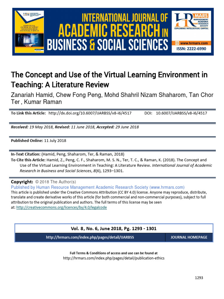 The Concept and Use of the Virtual Learn | PDF