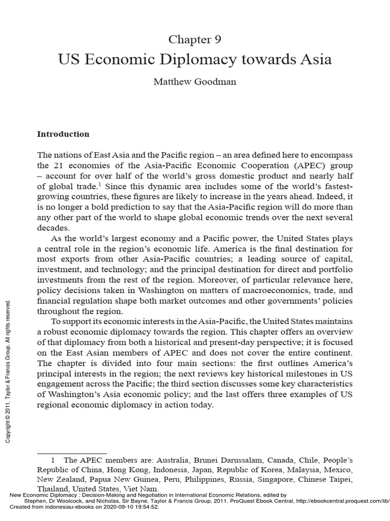 Goodman, in Bayne - Woolcock (2011) - US Economic Diplomacy Towards ...
