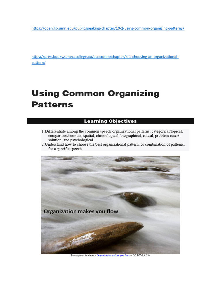 Using Organizational Patterns | PDF | Urinary System | Humour
