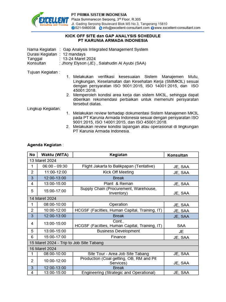Gap Analysis Plan Rev.02 | PDF