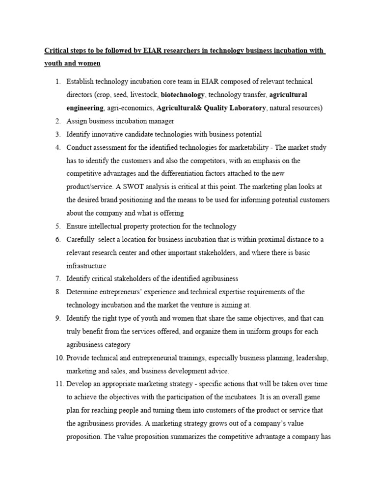Critical Steps To Be Followed by EIAR Researchers in Technology ...