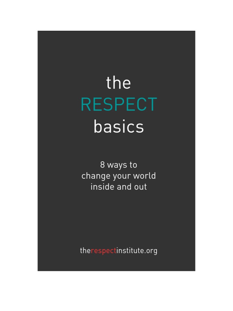 Respect Basics Handbook | PDF | Compassion | Self Esteem