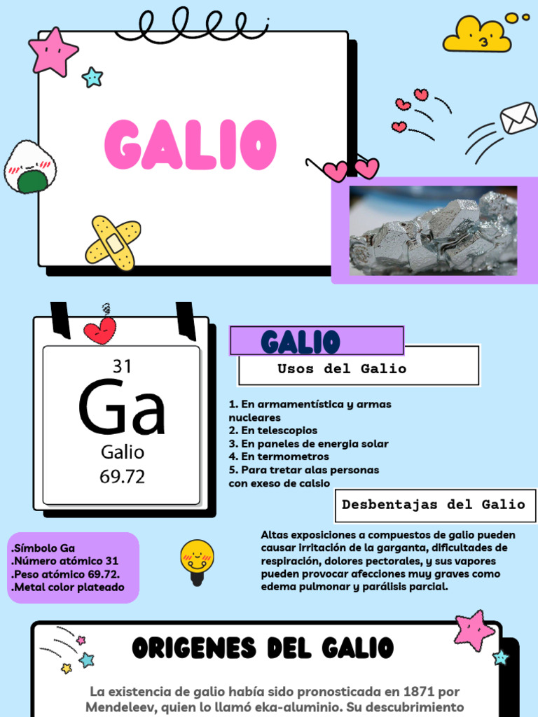 El Elemento de La Tabla Periodica Galio | PDF