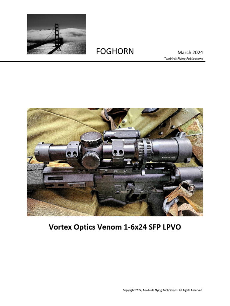 Vortex Optics Venom 1-6x24 SFP LPVO | PDF | Telescopic Sight | Projectiles