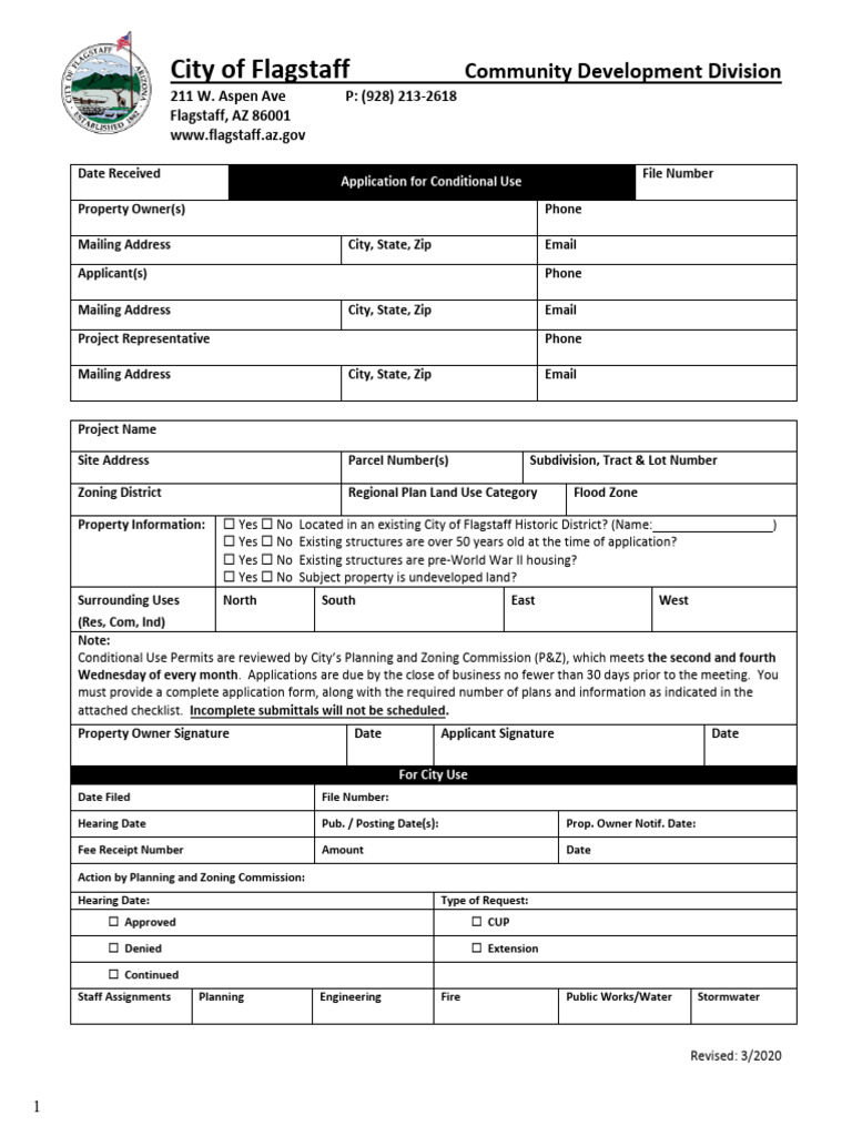 Conditional Use Permit - App - 202303161427427830 | PDF | Zoning | Property