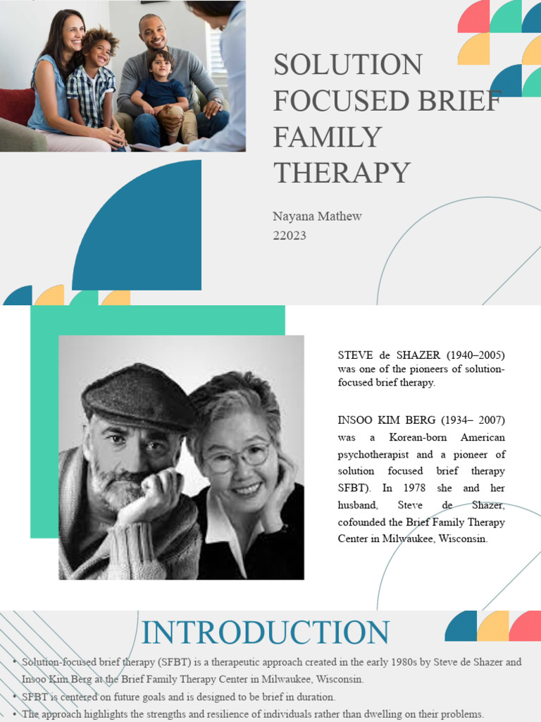 Solution Focused Brief Family Therapy | PDF | Psychotherapy | Cognition