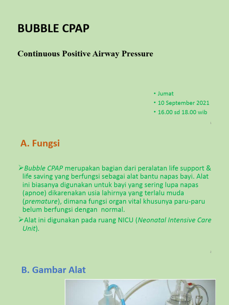 Panduan Bubble CPAP untuk NICU | PDF