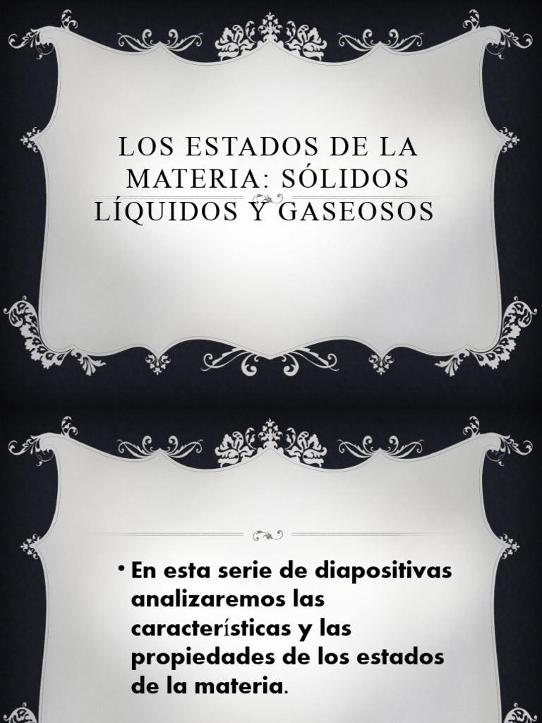 Los Estados de La Materia | PDF | Líquidos | Gases