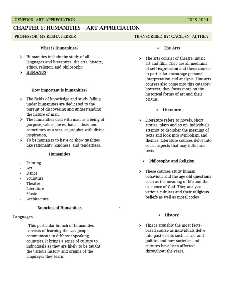 Art App - Midterm Reviewer | PDF | Poetry | Paintings