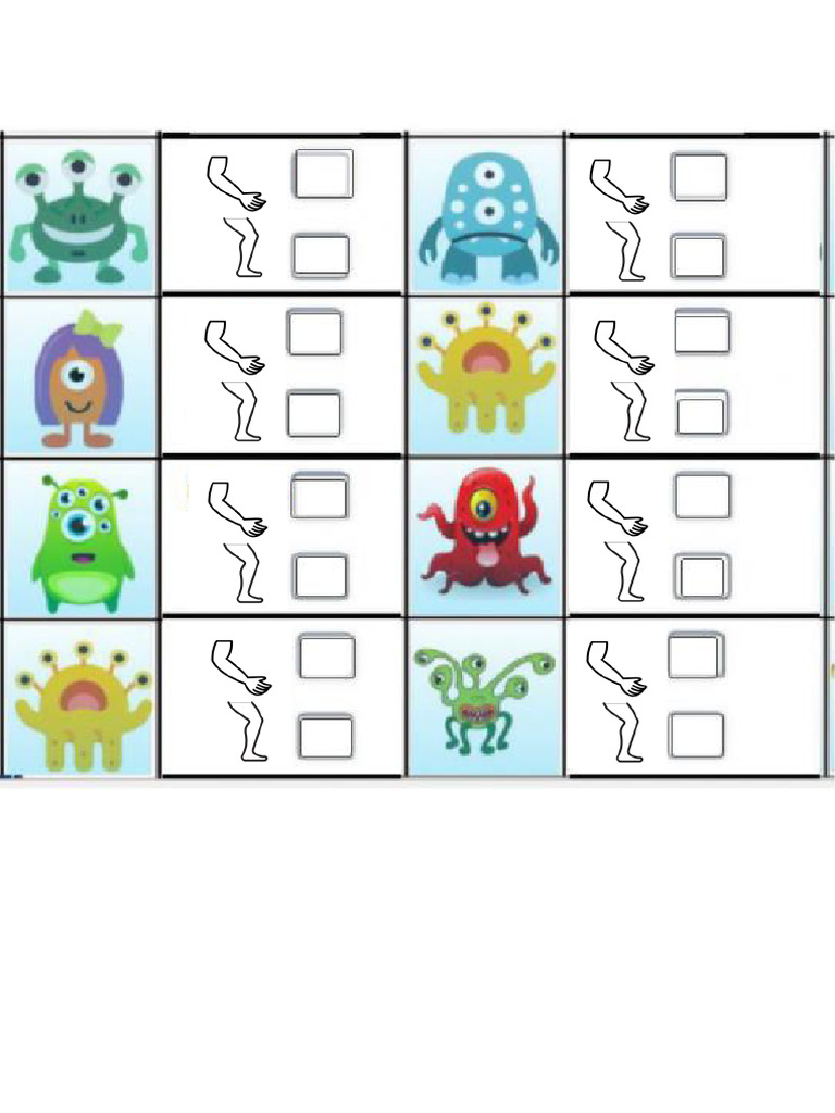 Actividad Monster Legs Arms | PDF