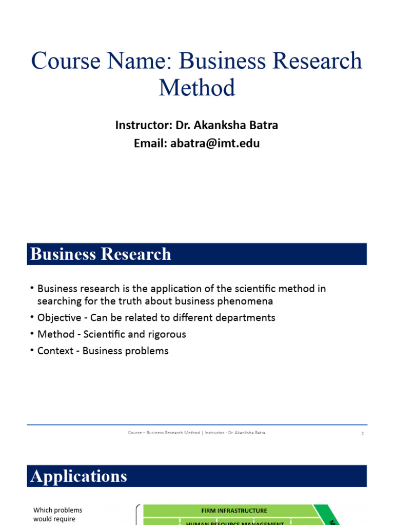 Business Research Method Overview | PDF