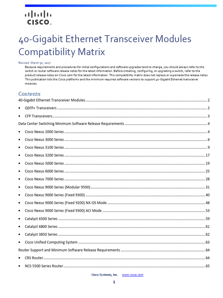 Cisco 40GE TX Matrix | PDF | Telecommunications Equipment ...