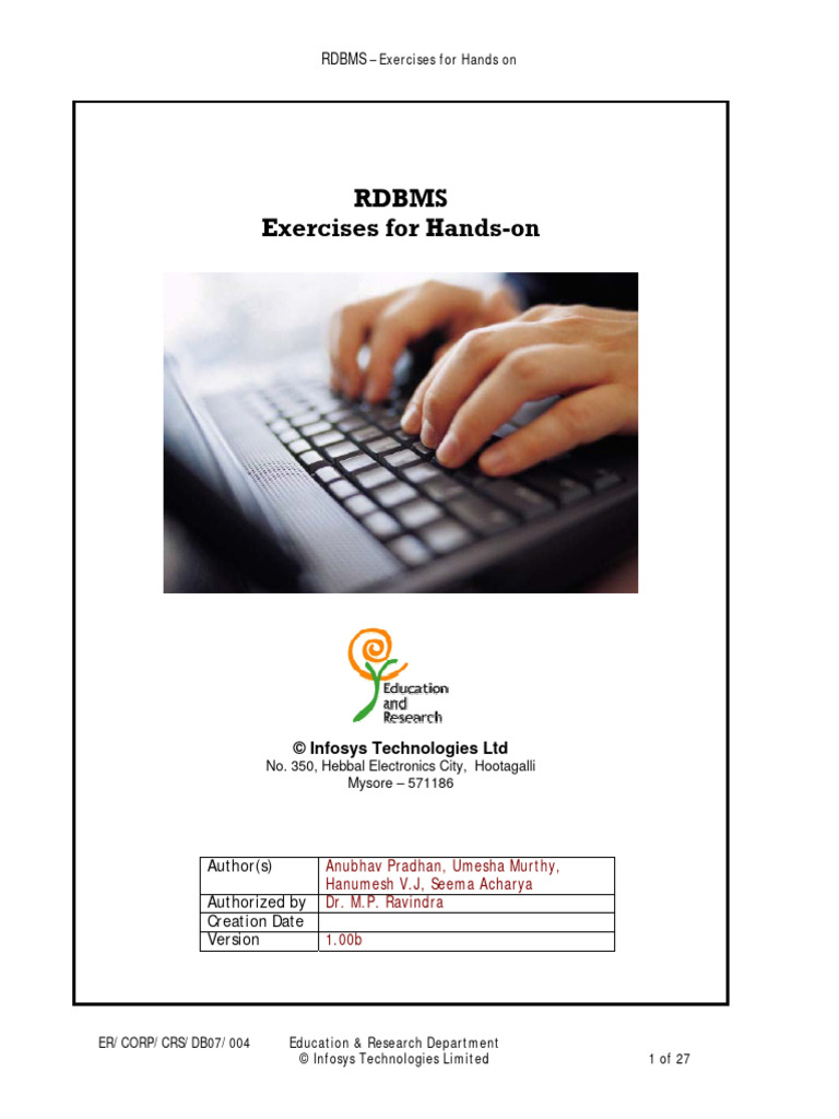 Rdbms LC Labguide | Download Free PDF | Computer Data | Information Technology Management
