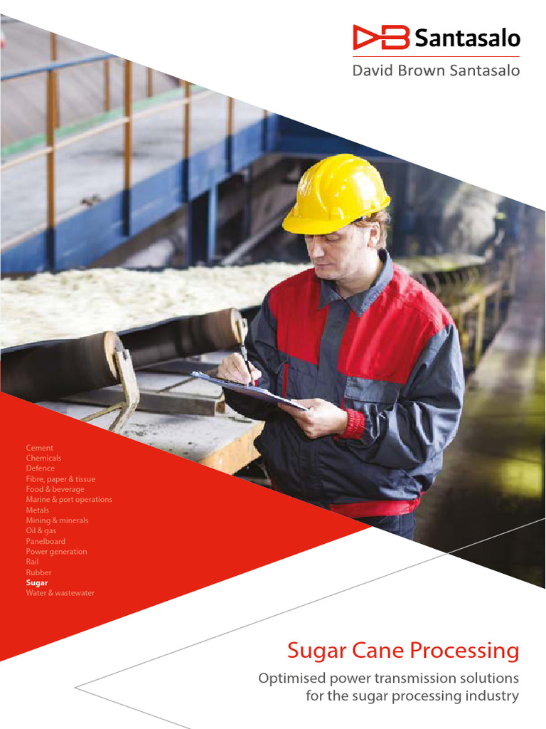 David Brown Santasalo Sugar Brochure | PDF | Gear | Sugarcane