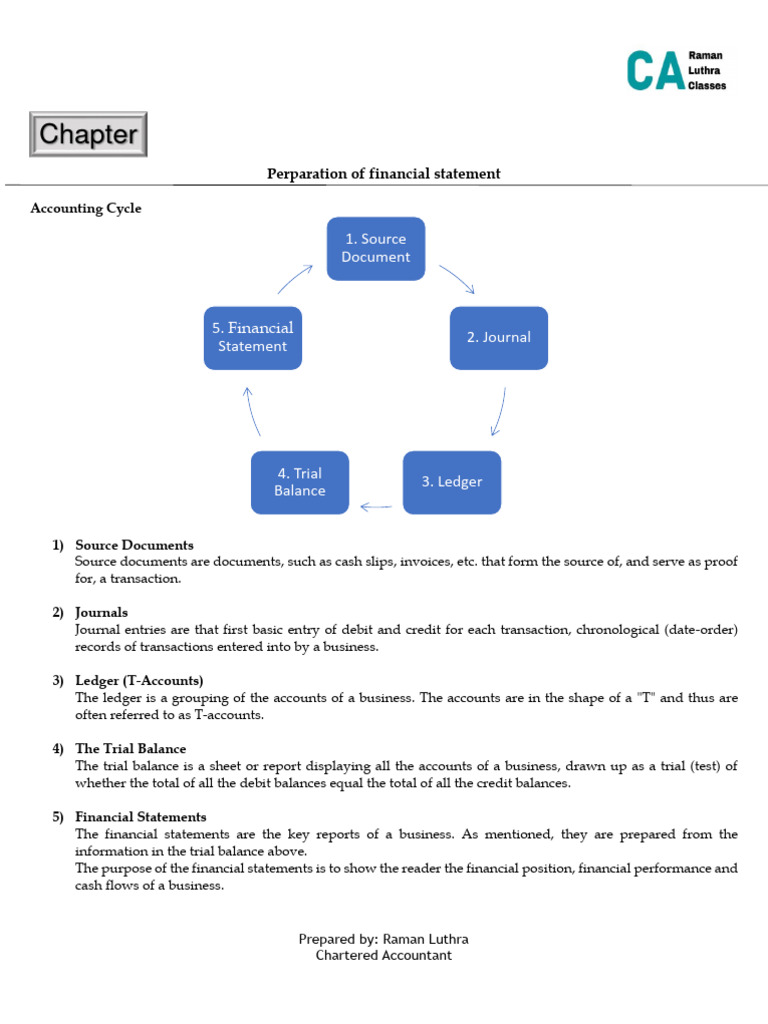 Joural, Ledger Trial Balance, P&L and BS | PDF | Debits And Credits ...
