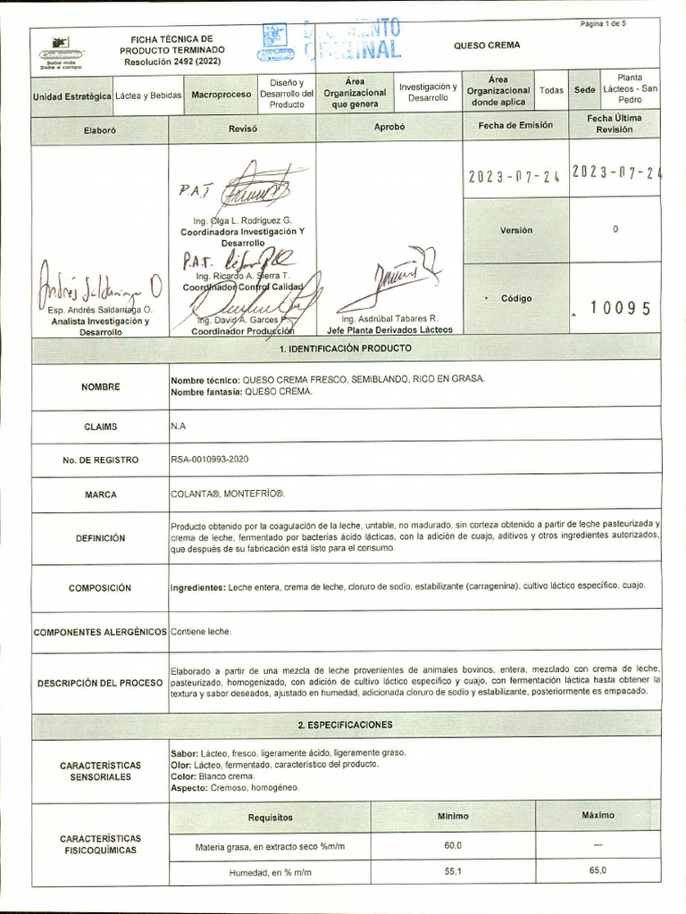FTPT Queso Crema | PDF