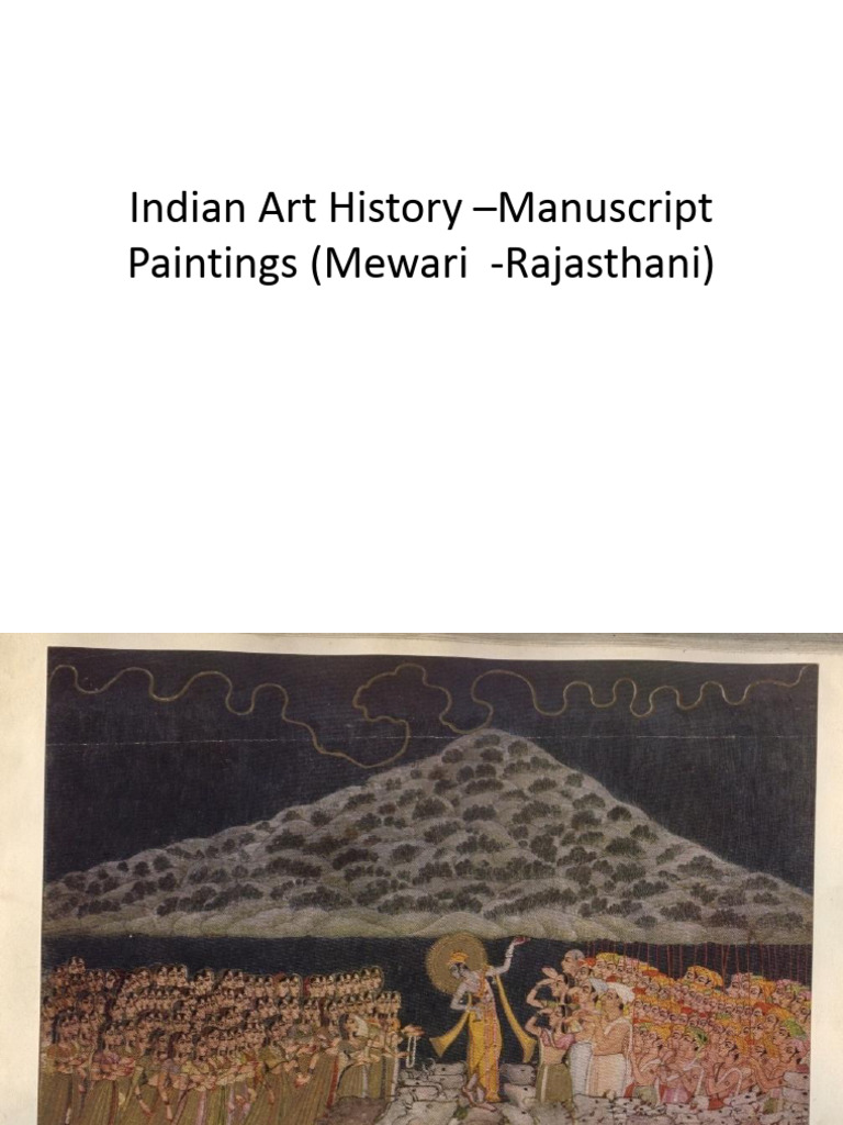 14- Indian Art History -Manuscript Paintings (Mewari.ppt | PDF
