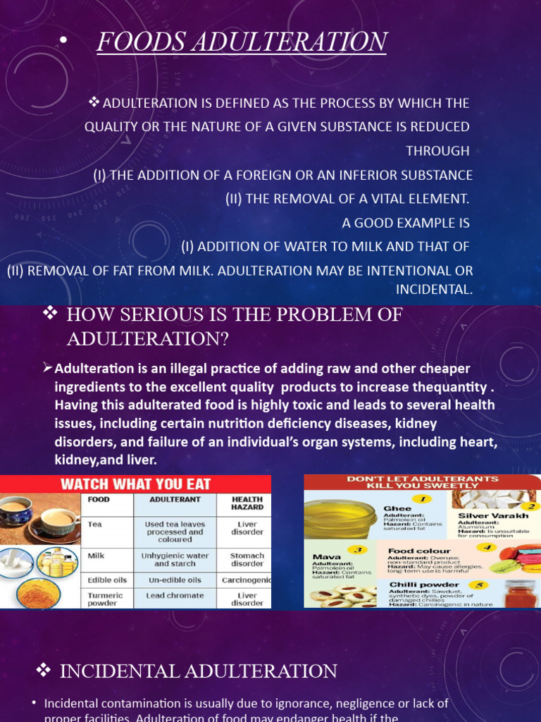 Understanding Food Adulteration Risks | PDF | Wellness