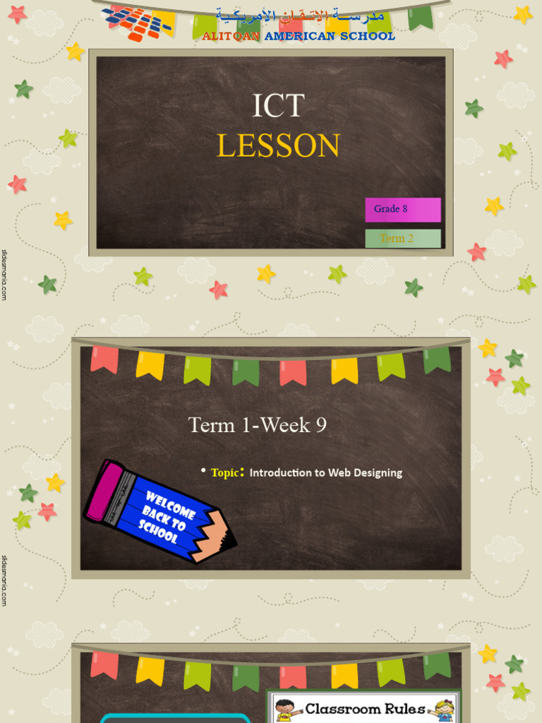 ICT-Grade 8 - Week-1 | PDF | Websites | Web Design