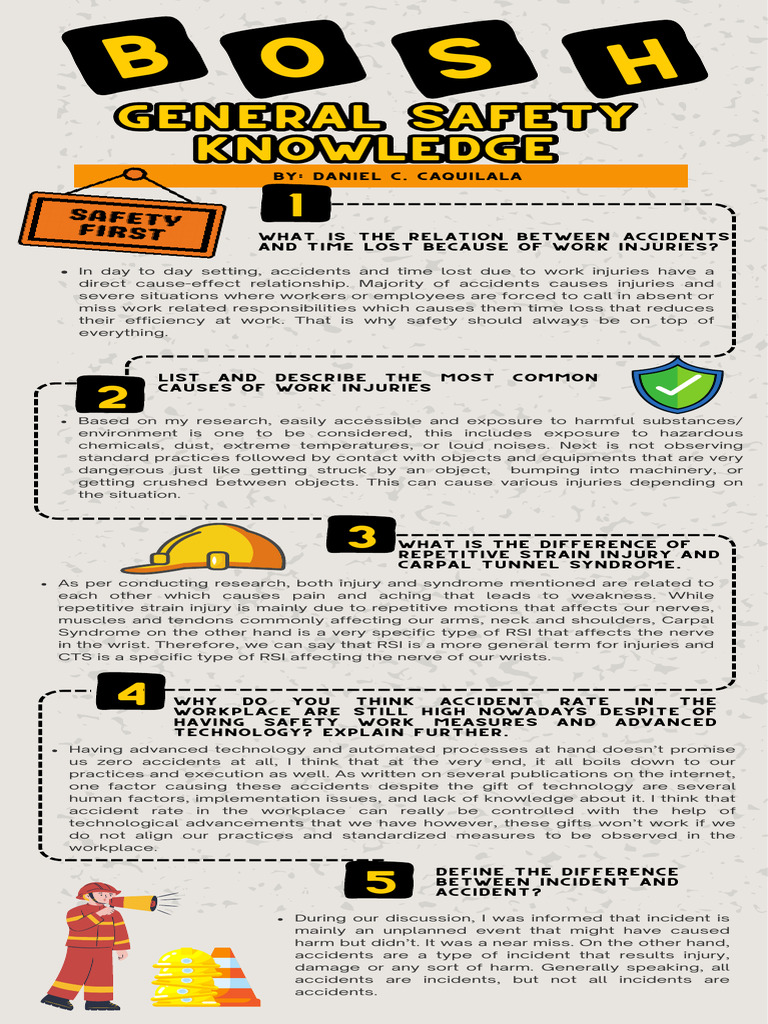 Understanding Work Injuries and Safety | PDF | Safety | Working Conditions