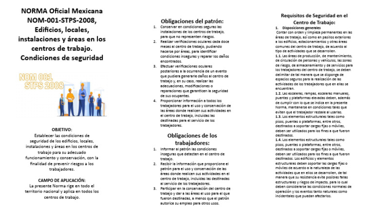 Tríptico NOM-001 | PDF