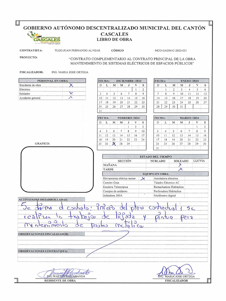 Libro de Obra Complementario | PDF