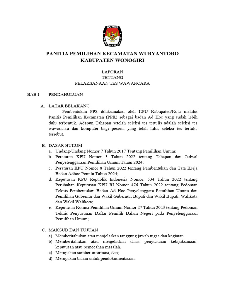 Lap. Wawancara | PDF