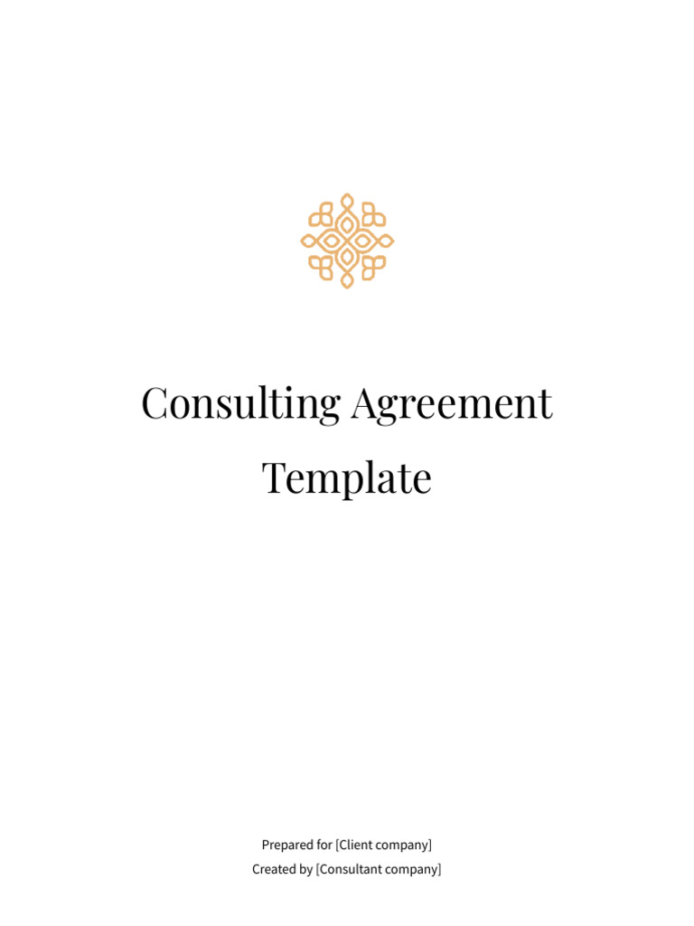Consulting Agreement | PDF