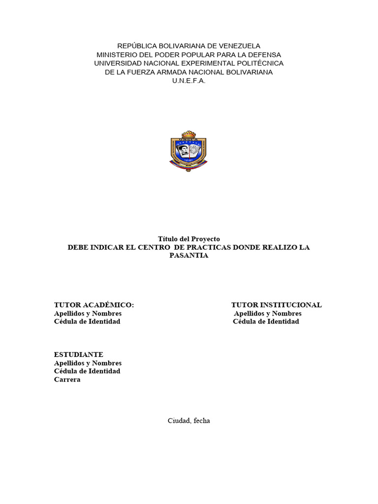 N° 15 Portada Del Informe y Orden D Las Pag | PDF