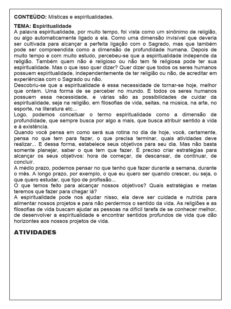 Místicas e Espiritualidades na Educação | PDF | Misticismo ...