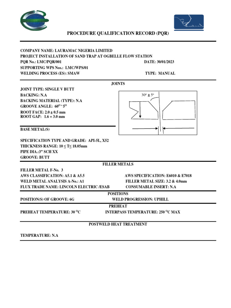 PQR PDF | Download Free PDF | Welding | Construction