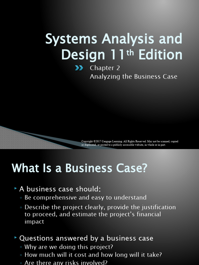 Chapter 2-3 - Analyzing The Business Case+Introduction To Project Management - 1.2 | PDF | Business