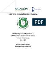 1.2 Modelo Gral. de Metas | PDF | Programación lineal | Toma de decisiones