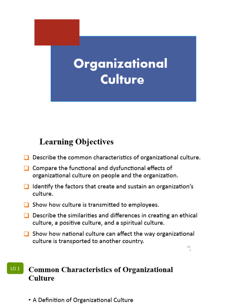 Organizational Culture | PDF | Organizational Culture | Employment