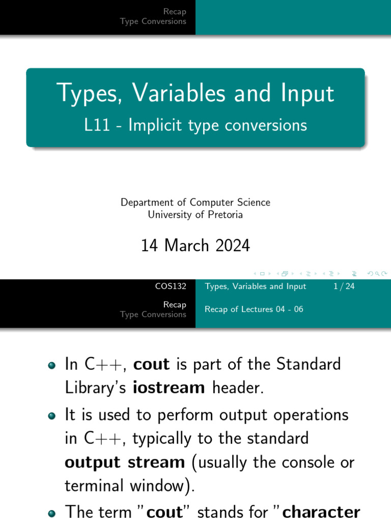 L11 - Implicit Type Conversions-1 | PDF | Computer Programming ... L11 - Implicit Type Conversions-1 | PDF | Computer Programming ...