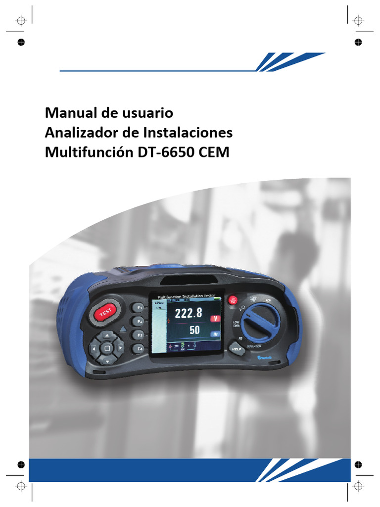 Manual DT-6650 CEM: Guía de Usuario | PDF | Medición | Cambiar