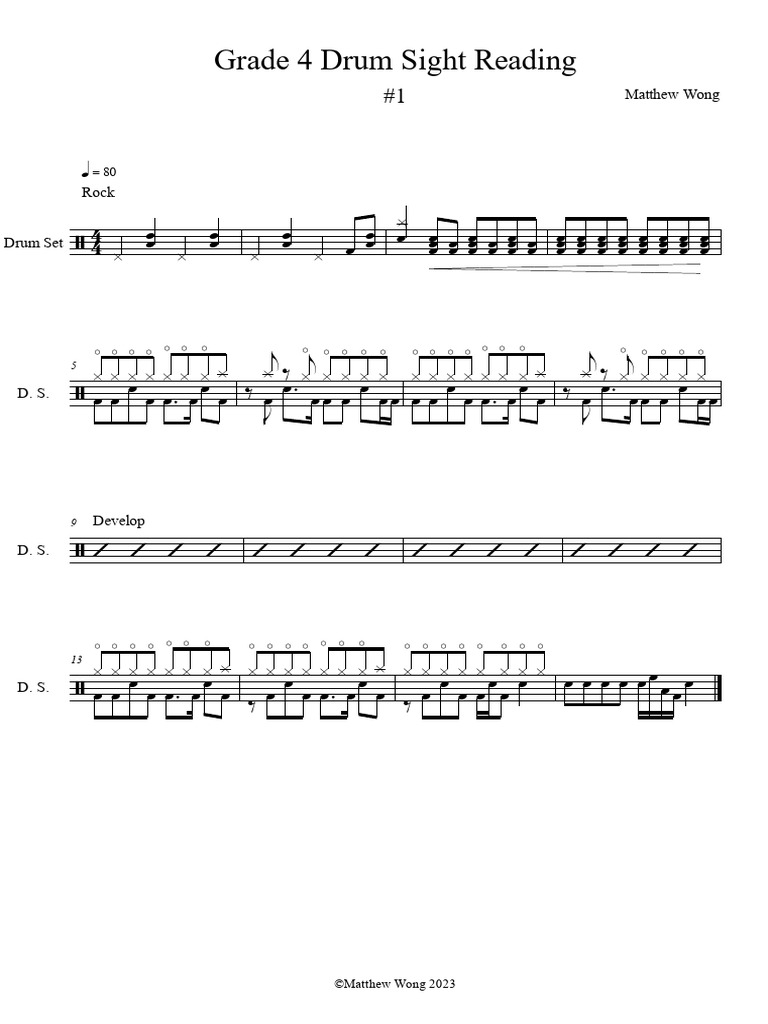 Grade 4 Sight Reading #1 | PDF