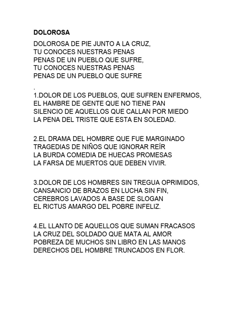 Cantos Dolorosa | PDF