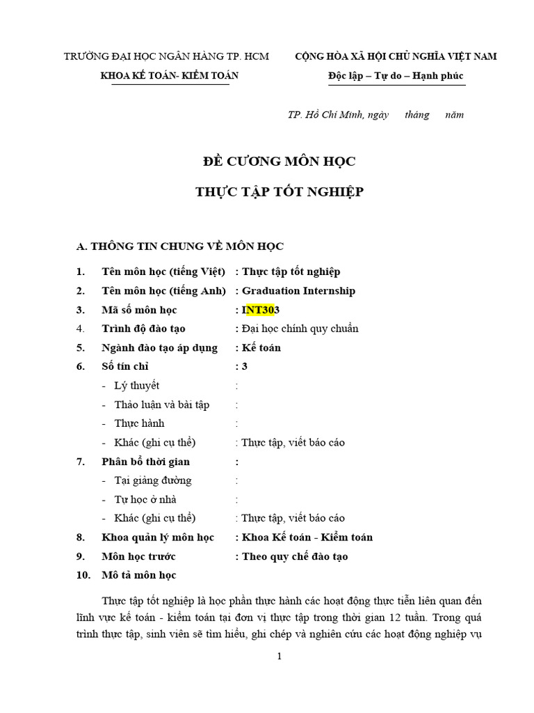 Decuong INT303 | PDF