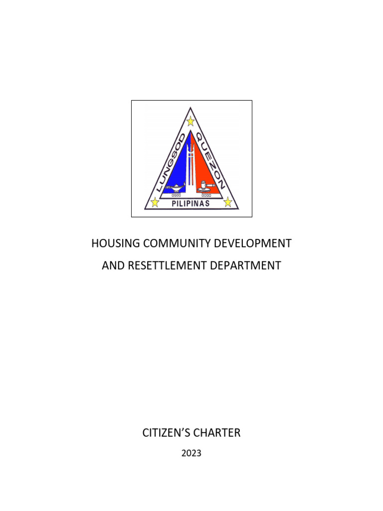 HCDRD Citizens Charter 2023 | PDF | Mortgages | Real Estate Appraisal