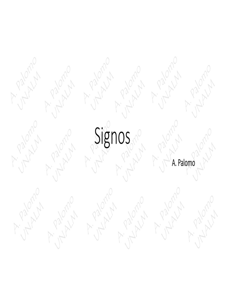 ppt6 - Signos | PDF | Molde | Organismos
