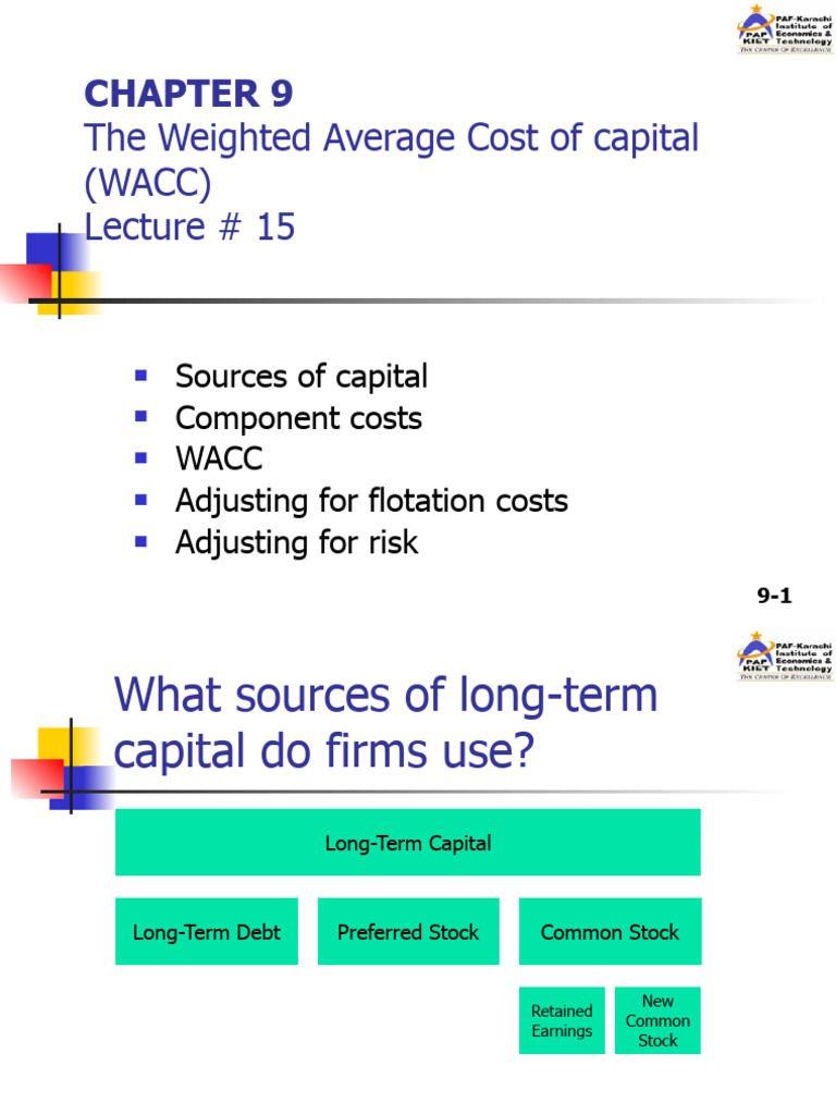 Ibf Ppt Lecture # 15 (09012024) (Wacc) | PDF | Cost Of Capital ... Ibf Ppt Lecture # 15 (09012024) (Wacc) | PDF | Cost Of Capital ...