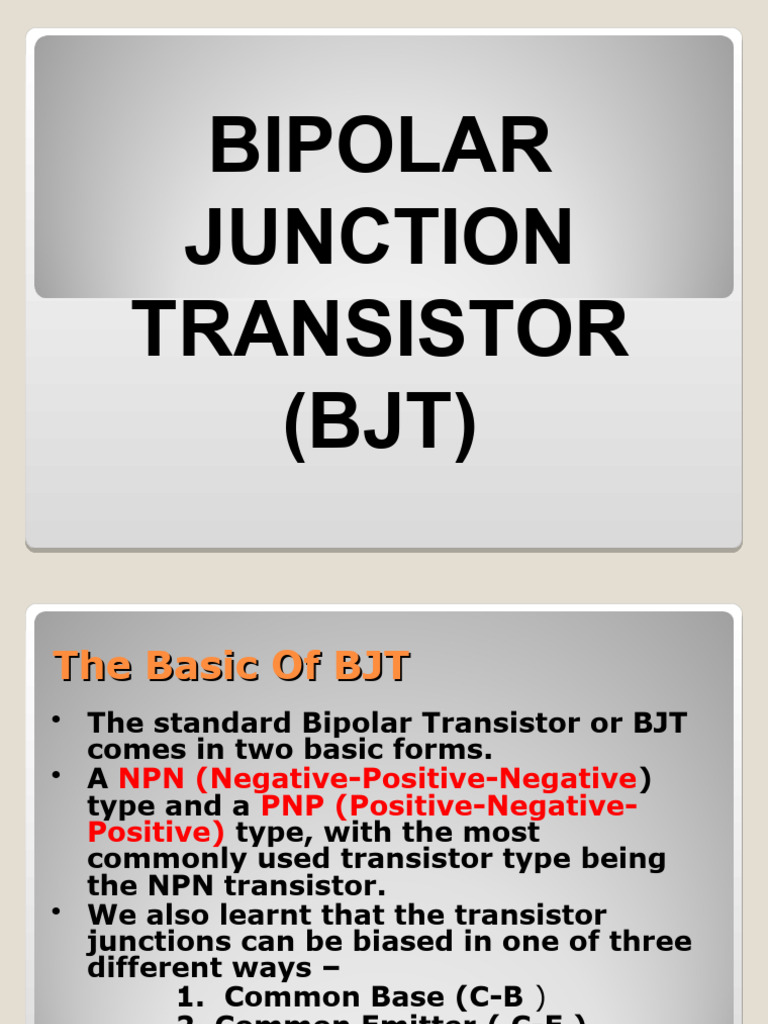 Chapter 3 - BJT | PDF | Field Effect Transistor | Bipolar Junction Transistor
