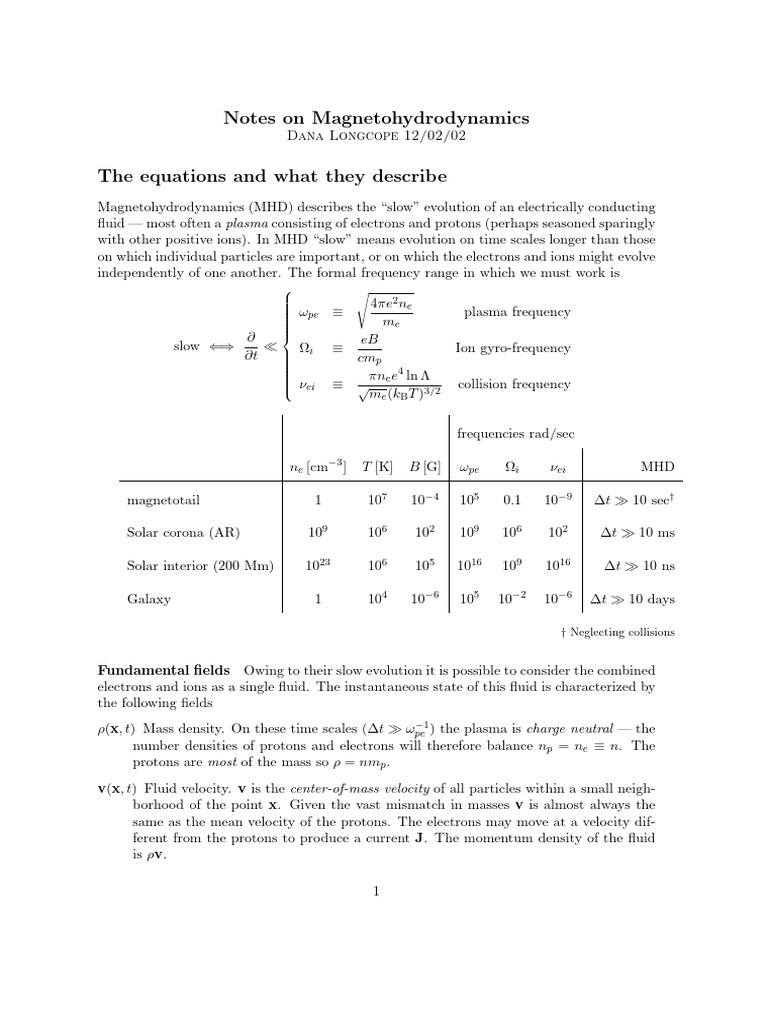 MAGNETO HYDRODYNAMIC | PDF | Magnetohydrodynamics | Waves