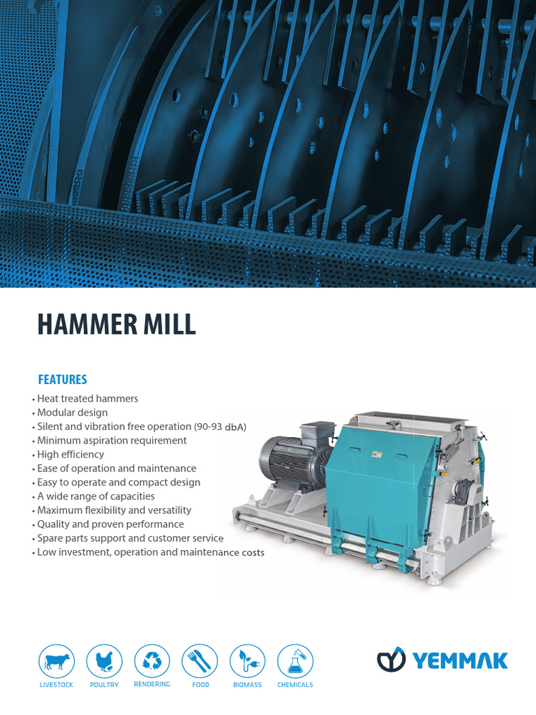Hammer Mill | PDF | Electric Motor | Mill (Grinding)